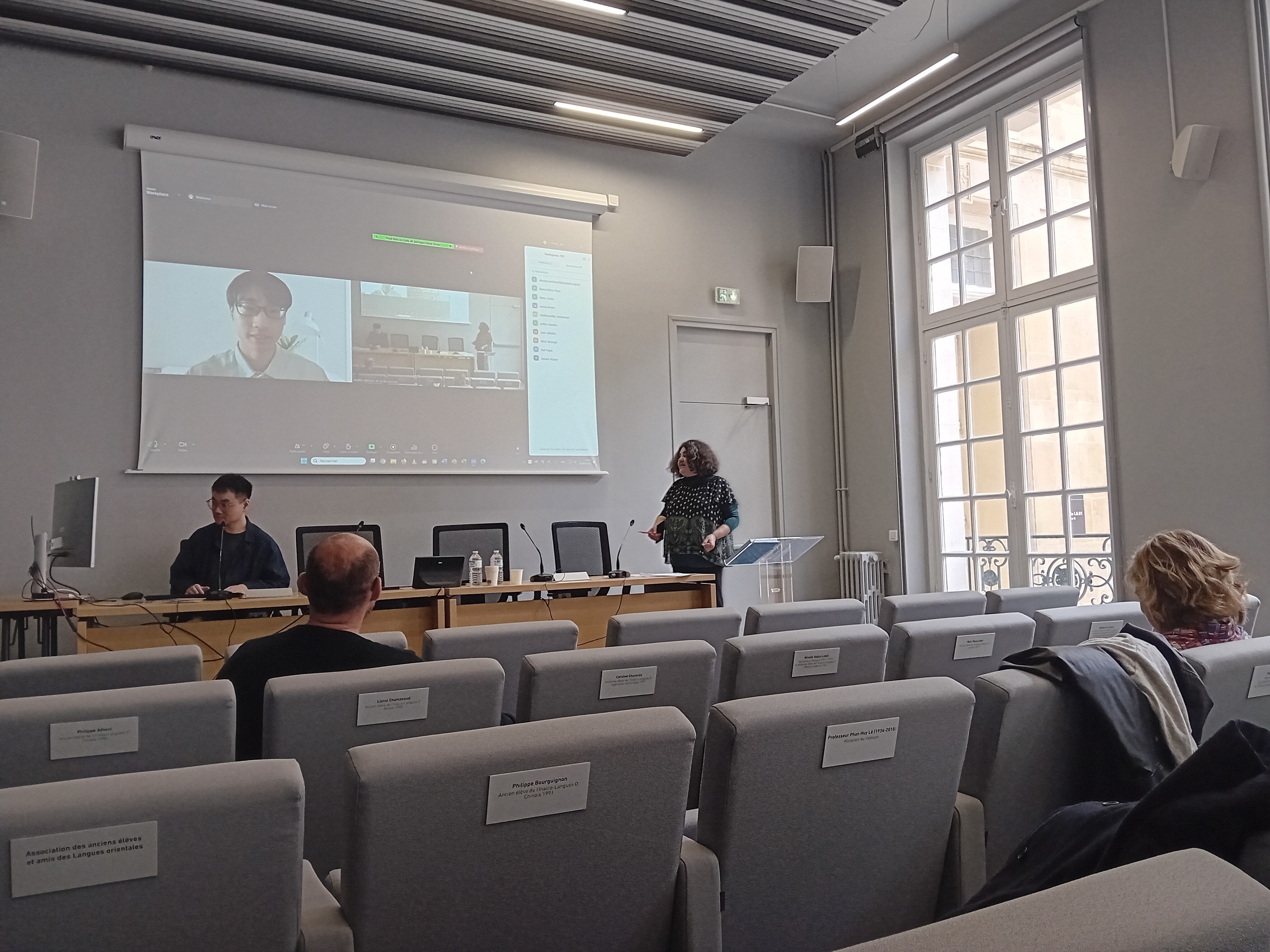 Zetao Xu and Prof Victor Pan at The workshop on Third Factors in ...
